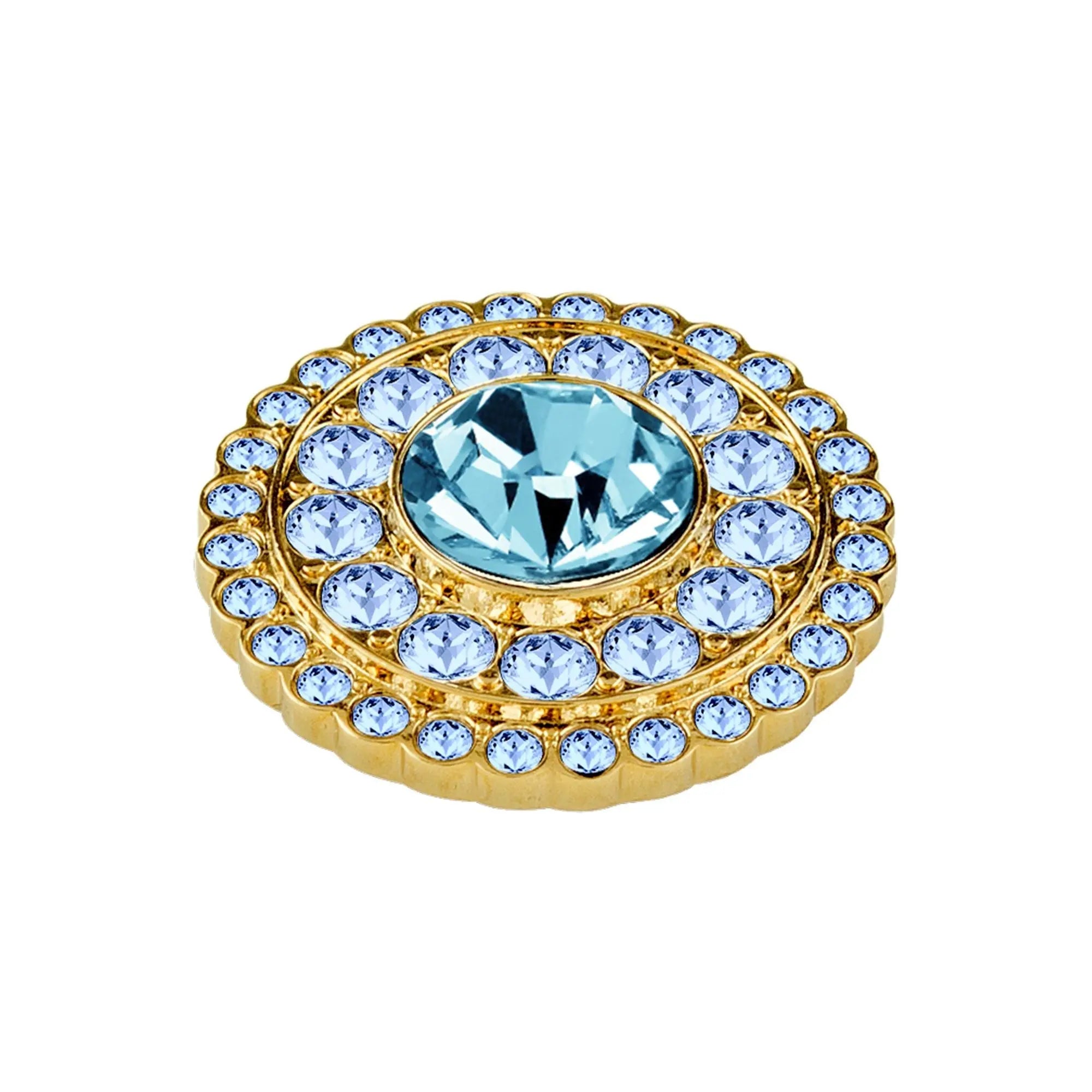 Value Gold Interchangeable Ring Topper - Aquablue - Dyrberg/Kern NZ